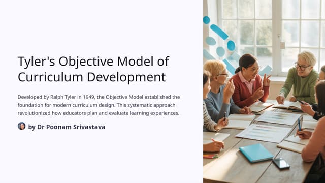 Ralph Tyler Objective Centered Model | PPTX