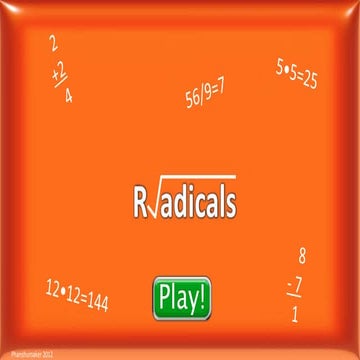 Radicals PowerPoint | PPT