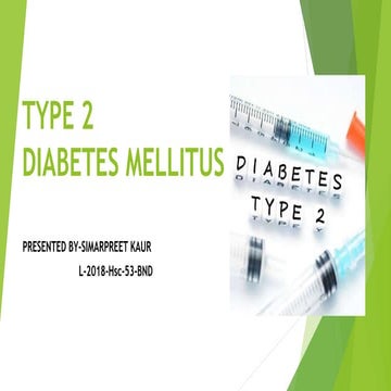 type 2 diabetes mellitus | PPTX