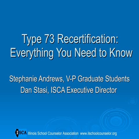 Type 73 Recertification | PPT