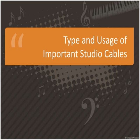 Cables and Connectors | PPT