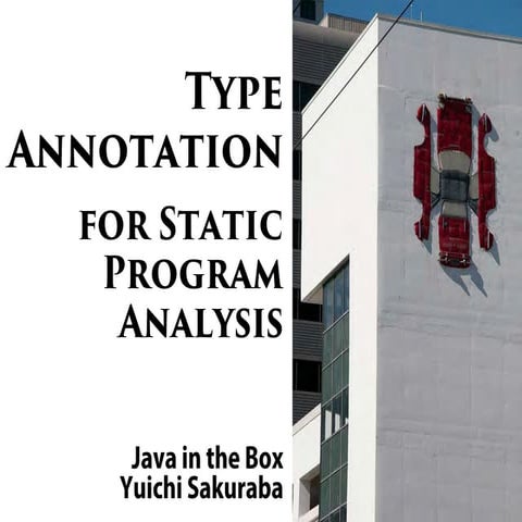 Type Annotation for Static Program Analysis | PDF
