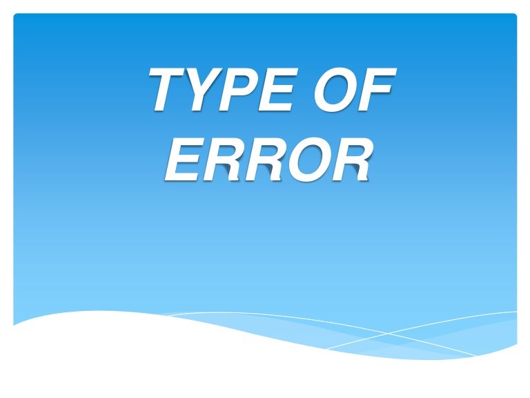 programming type error
