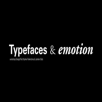 Typefaces&Emotion | PDF