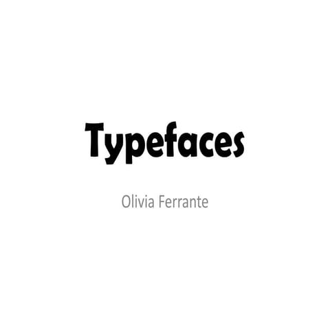 Typefaces powerpoint | PPT