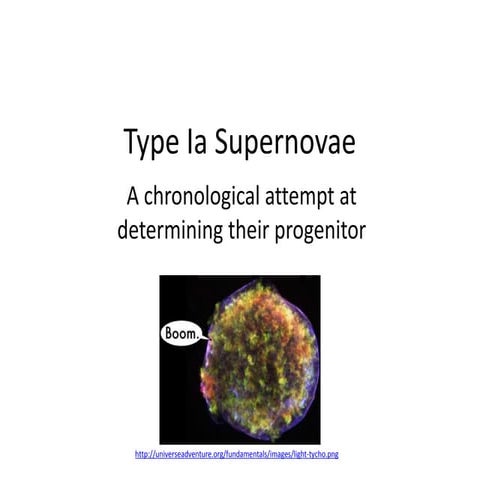 Type ia supernovae | PPTX