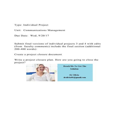 Type Individual ProjectUnit Communications Management.docx