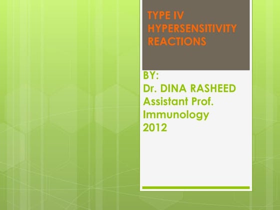 Hypersensitivity | PDF