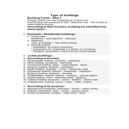 Type of buildings | PDF