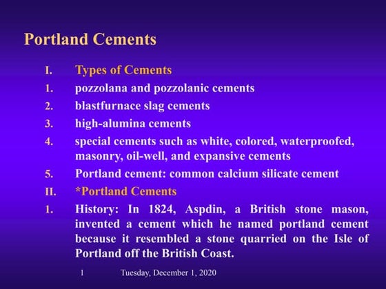 Introduction of cement | PDF