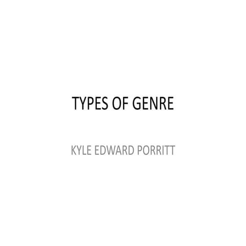 Type of genre | PPT