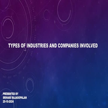 Type Of Industries And List Of Companies.pptx