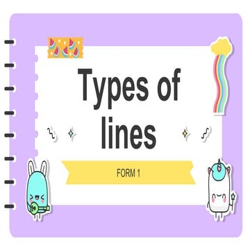 Type of lines: drawing techniques for children | PPTX | Style & Fashion