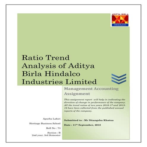 Ratio Trend Analysis of Hindalco Ltd. | PDF