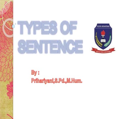 TYPE OF SENTENCES | PPTX