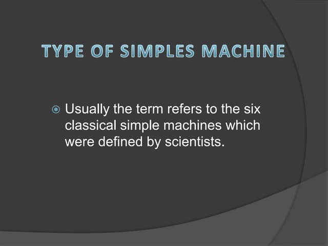 Science 5 (Simple Machines) | PPT