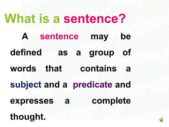 Types of Sentences | PPSX