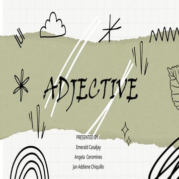 TYPES-OF-ADJECTIVES PowerPoint Presentation | PPTX