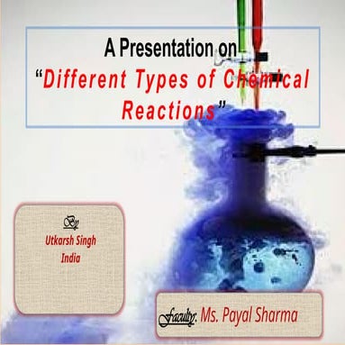 types-of-chemical-reactions, synthesis, decomposition | PPTX