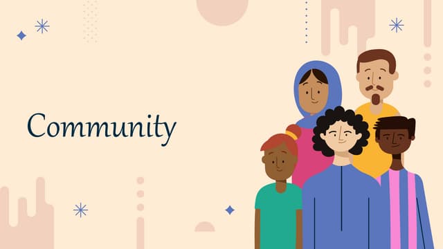 Characteristics of community | PPTX