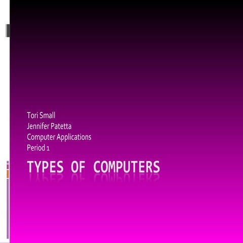 Types Of Computers | PPT