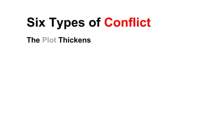 4 types of conflict | PPTX