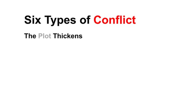 4 types of conflict | PPTX
