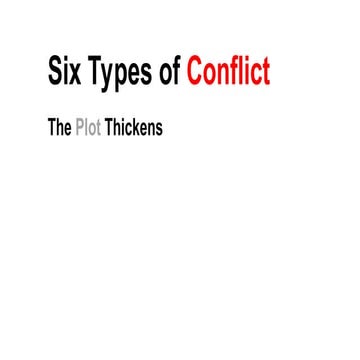 Identifying Literary Conflict | PPTX