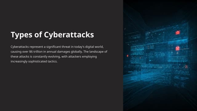 Understanding Types of Cyber Attacks and Prevention Strategies | PPTX
