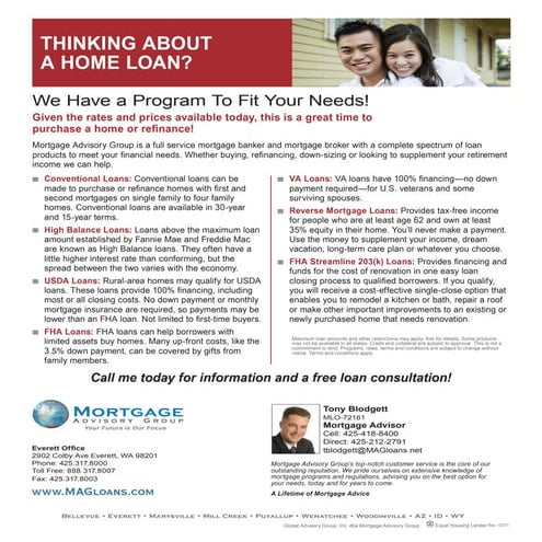 Types Of Loans Flyer | PDF