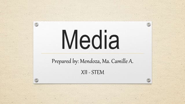 LESSON+3+TYPES+OF+MEDIA. Print media,Broadcast media, new or Online ...