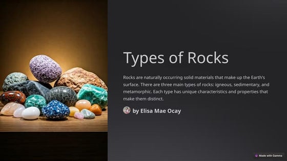 Types of rocks | PDF