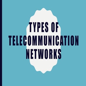 Types of Telecommunication Networks (1) | PPT
