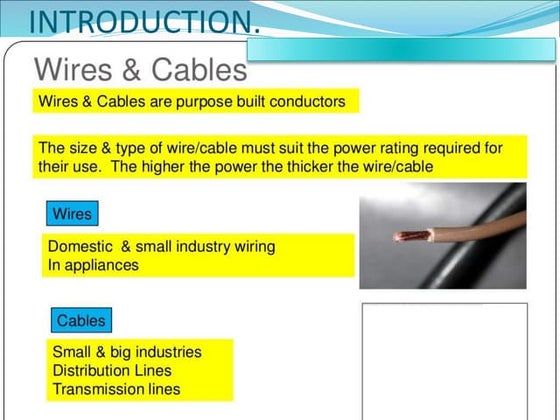 Types of wires and cables | PPT | Home & Garden