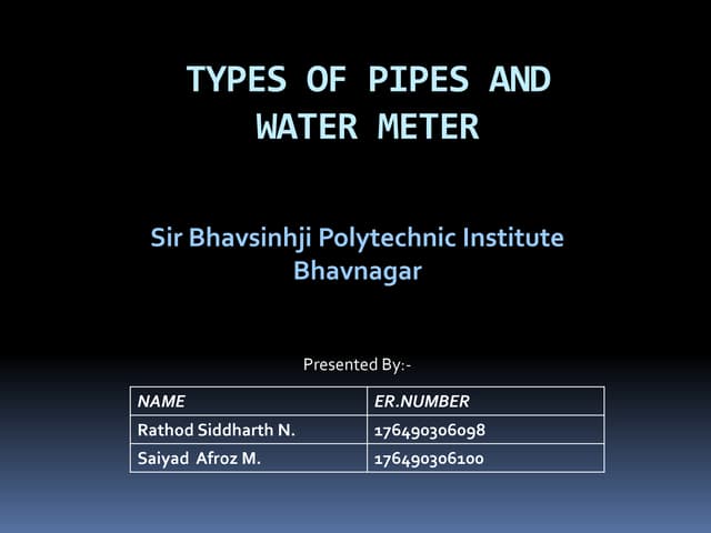 Production of tubes and pipes | PPTX