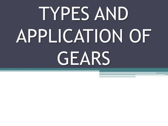 Introduction to Gears | PPT
