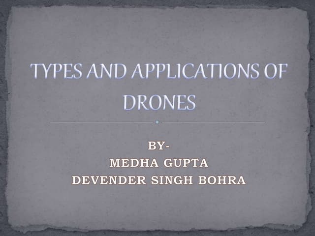 1. Introduction to drones | PPTX