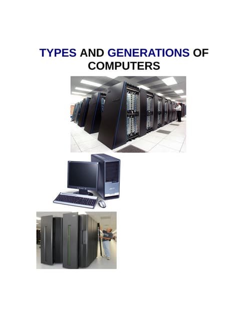 Types of computer | PPTX