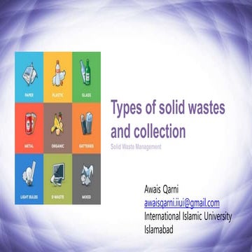 Types & collection of solid wastes | PPT