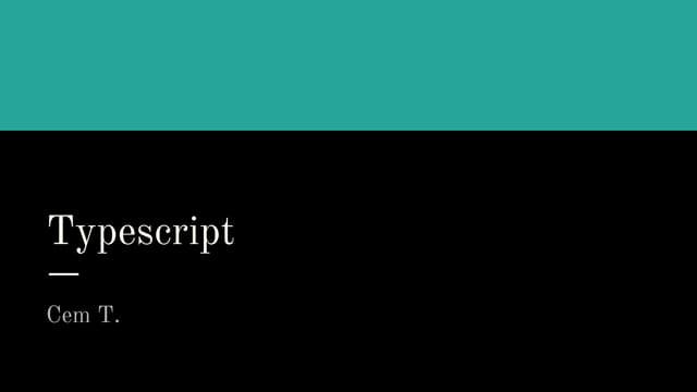Typescript Ppt