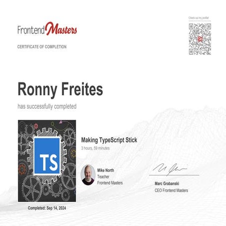 Frontend Masters Making Typescript Stick Ppt