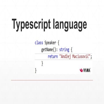 Typescript Language Ppt 7640