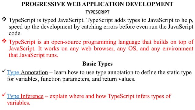 Type Script notes for Data Structures using java | PPT Type Script notes for Data Structures using java | PPT