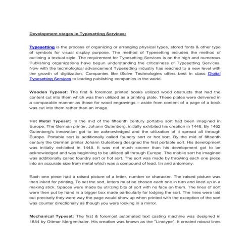 Typesetting services | PDF