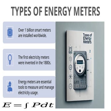 types of energy meters final for the subject Instrumentation | PPTX