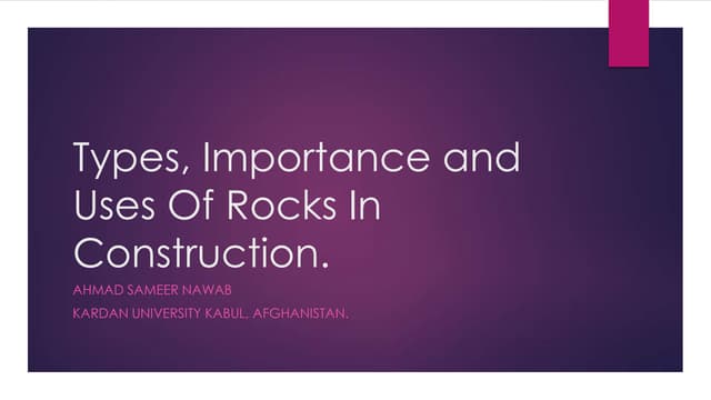 Stone as a building material. | PPTX