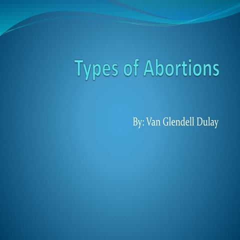 Types of abortions | PPTX