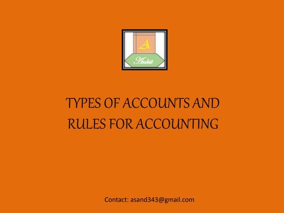 Classification of accounts || personal account || real account || nominal account | PPTX