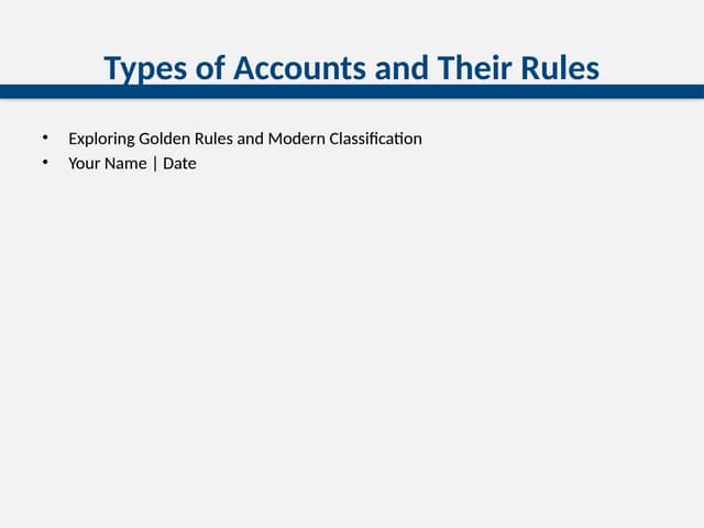 Classification of accounts || personal account || real account ...