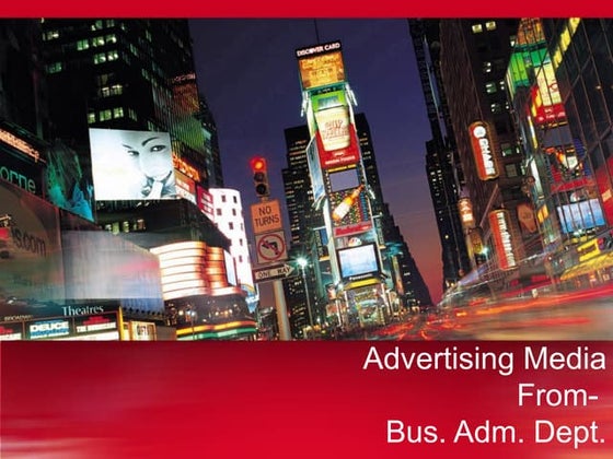 Types of advertising media | DOCX